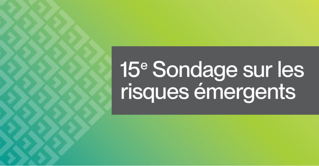 Sondage sur les risques émergents – Combinaisons de risques - Voir au ...